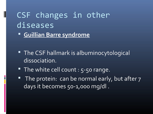CSF and it’s abnormalities | PPT