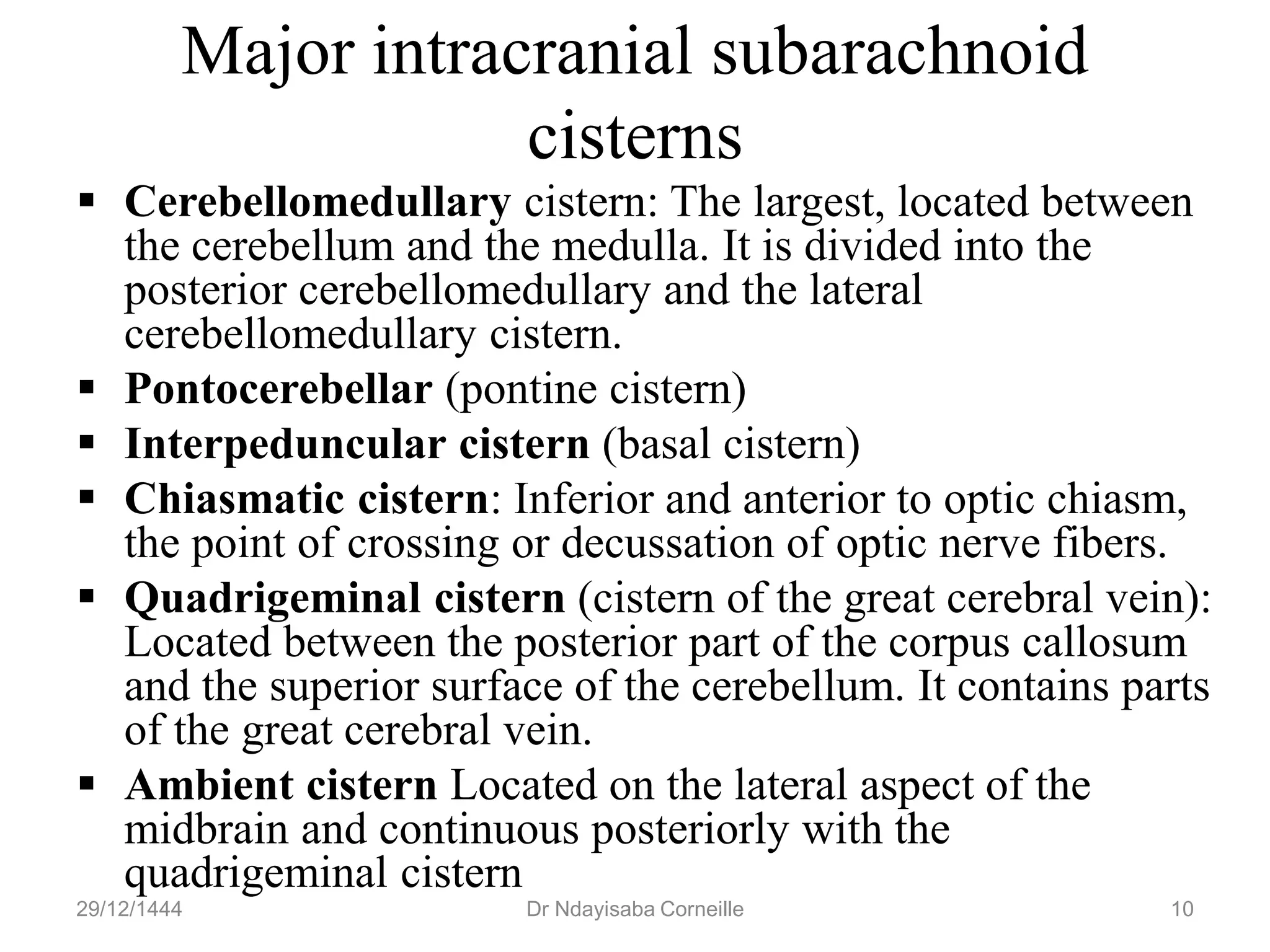 Cerebral Spinal Fluid (csf) AND VENTRICLES | PDF