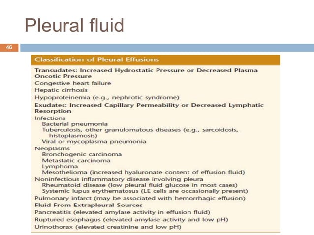 CSF & Body Cavity Fluid Examination.ppt | Brain and Nervous System ...