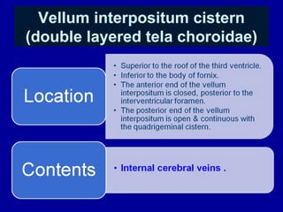 CSF cisterns | PPT