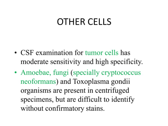 Csf cytological studies and its interpretation1 | PPTX | Brain and ...