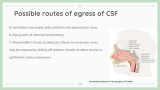 CSF dynamics - neurosurgery related topic | PPTX