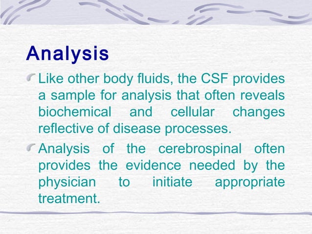 Csf examination | PPT