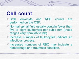 Csf examination | PPT