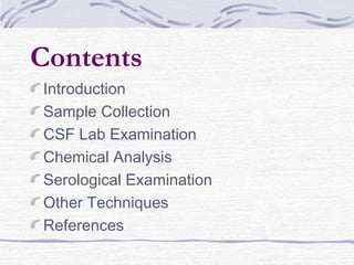 Csf examination | PPT