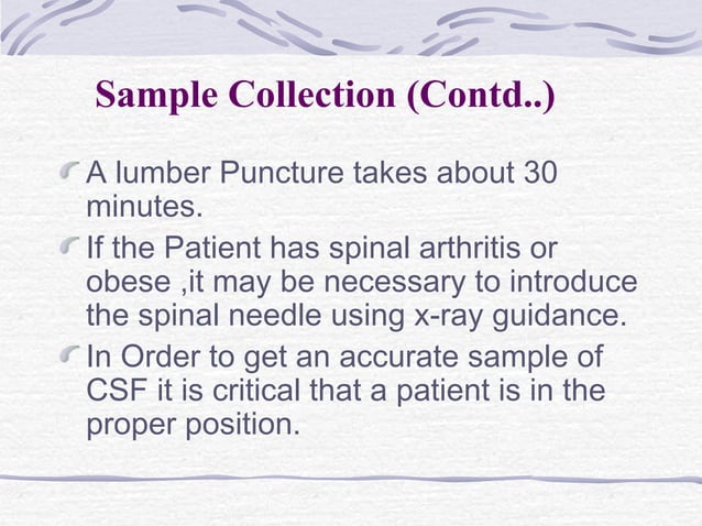 Csf examination | PPT