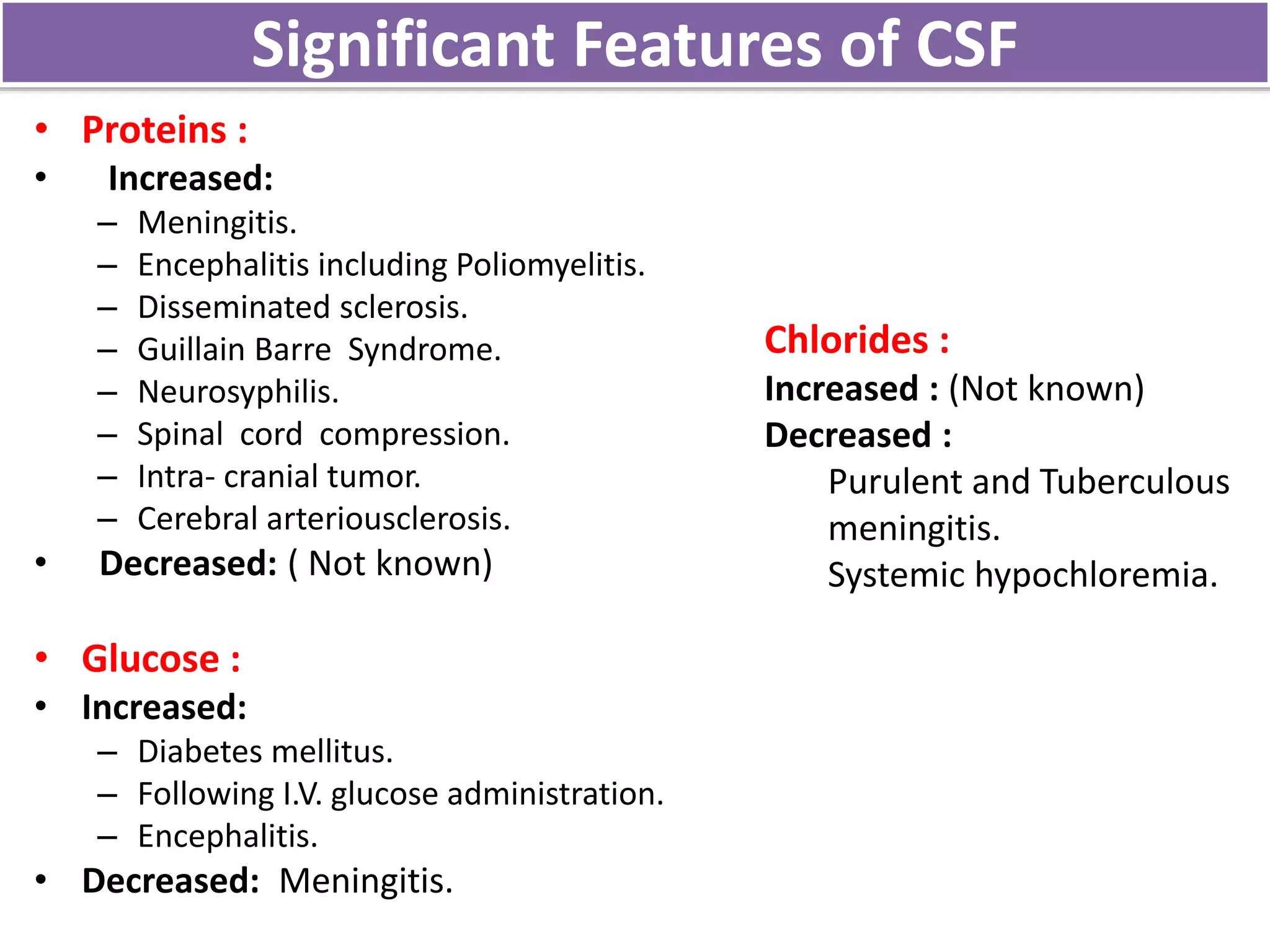 CSF examination | PPTX
