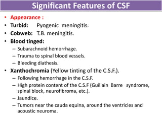 CSF examination | PPTX