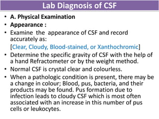 CSF examination | PPTX
