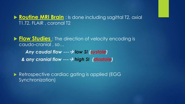 Csf flowmetry | PPTX | Brain and Nervous System Disorders | Diseases ...