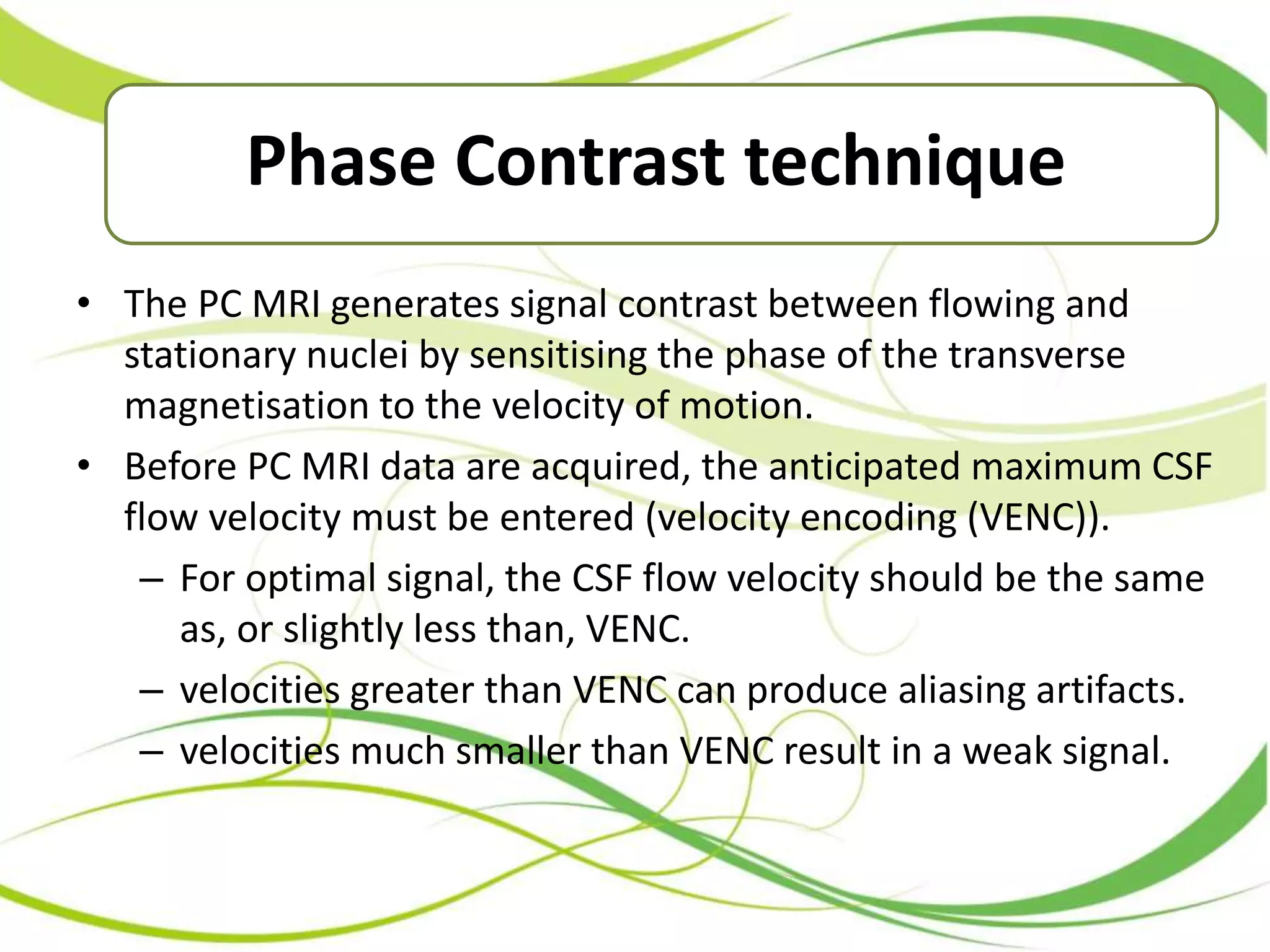 Csf flow study | PPTX