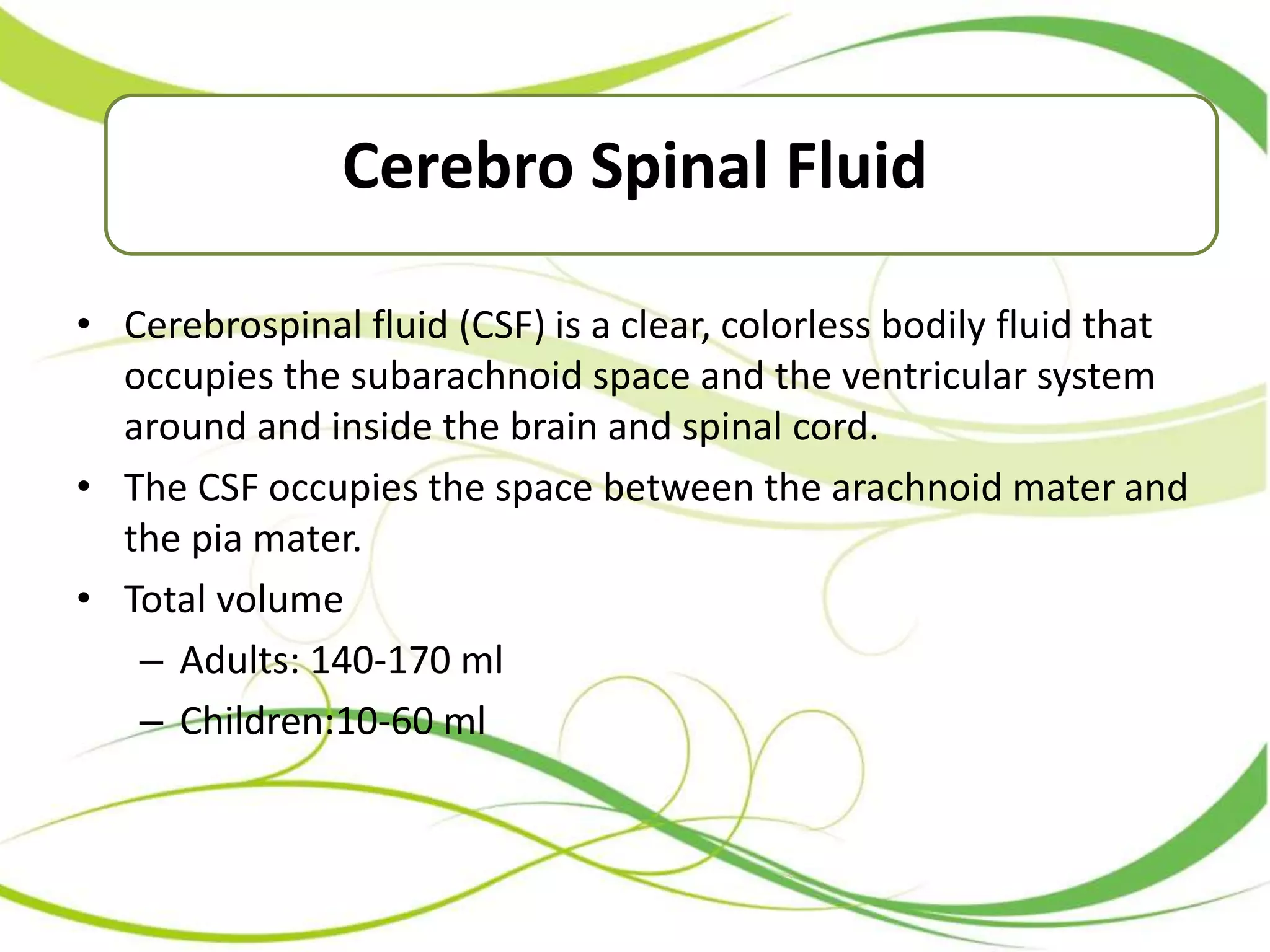 Csf flow study | PPTX