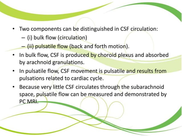 Csf flow study | PPTX