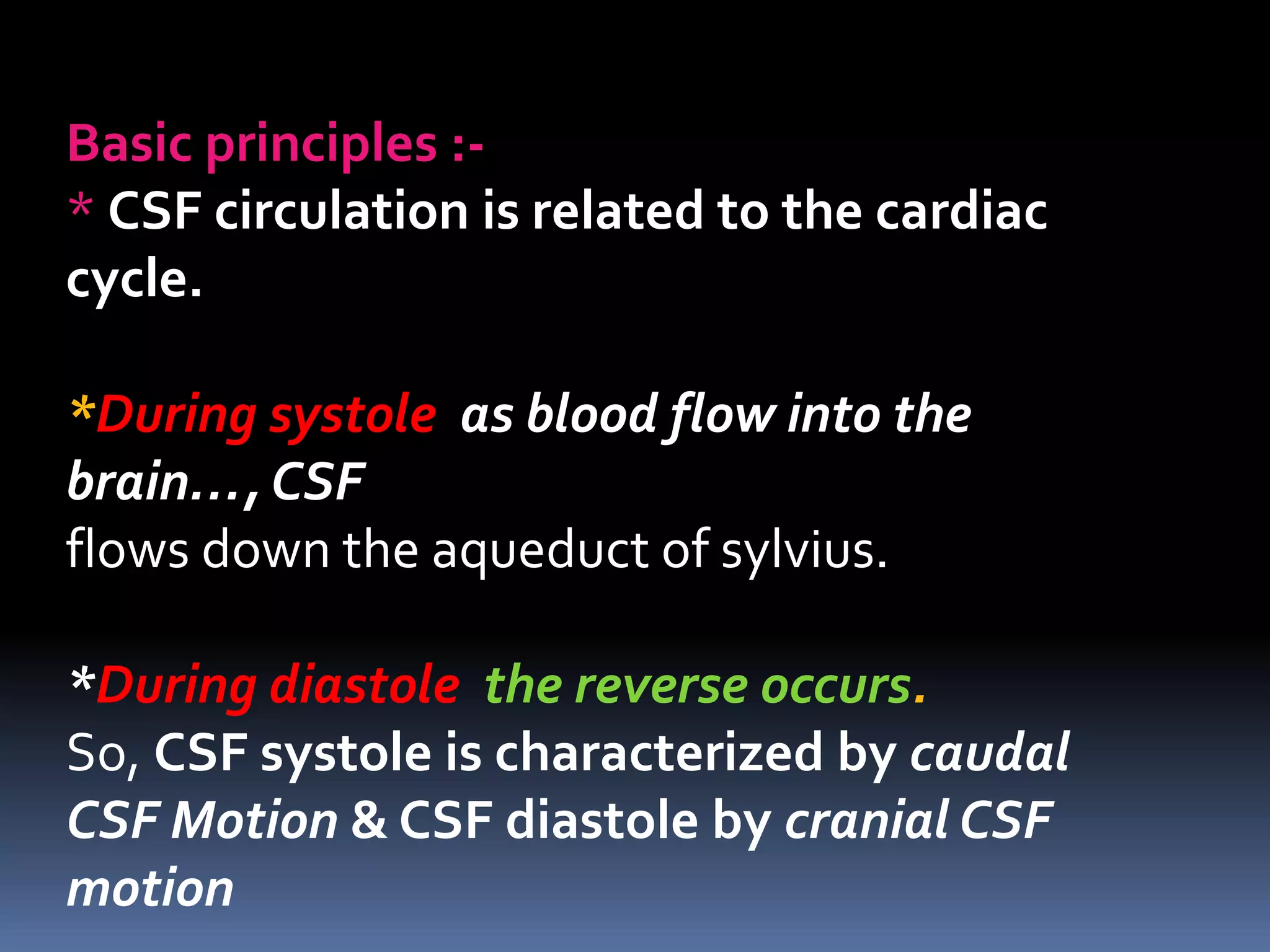 CSF flow study | PPTX