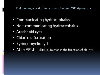 CSF flow study | PPT