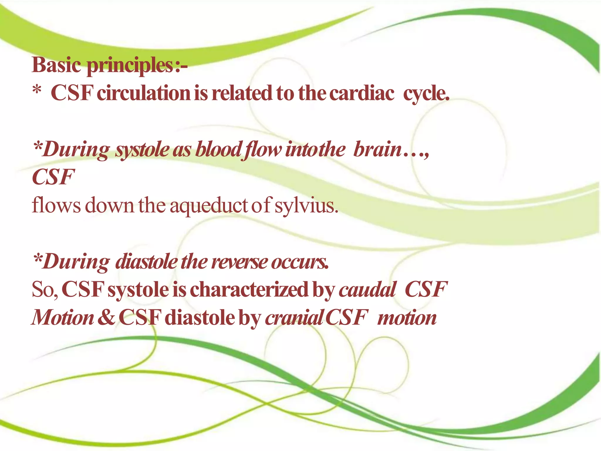 CSF Flow Study In MRI | PPTX