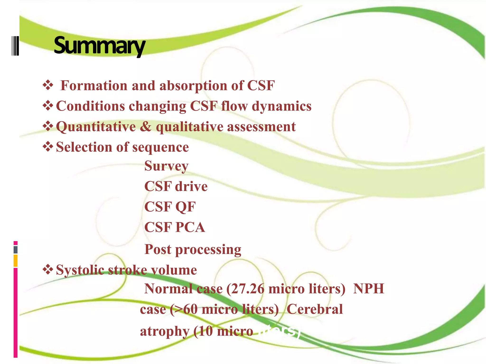 CSF Flow Study In MRI | PPTX