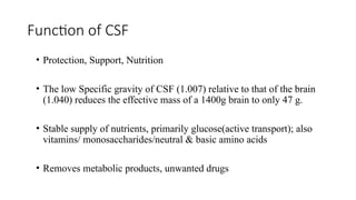 CSF formation and pathophysiology of Brain edema | PPTX