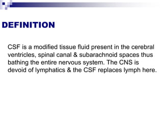 CSF formation & circulation | PPT