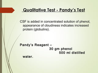 CSF Examination | PPT