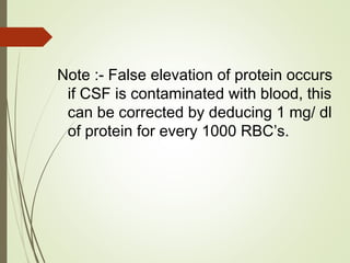 CSF Examination | PPT