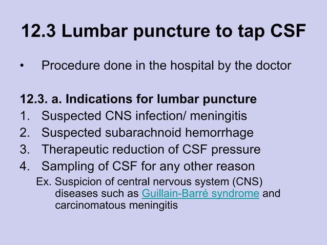 Cerebrospinal fluid,CSF collection, composition | PDF