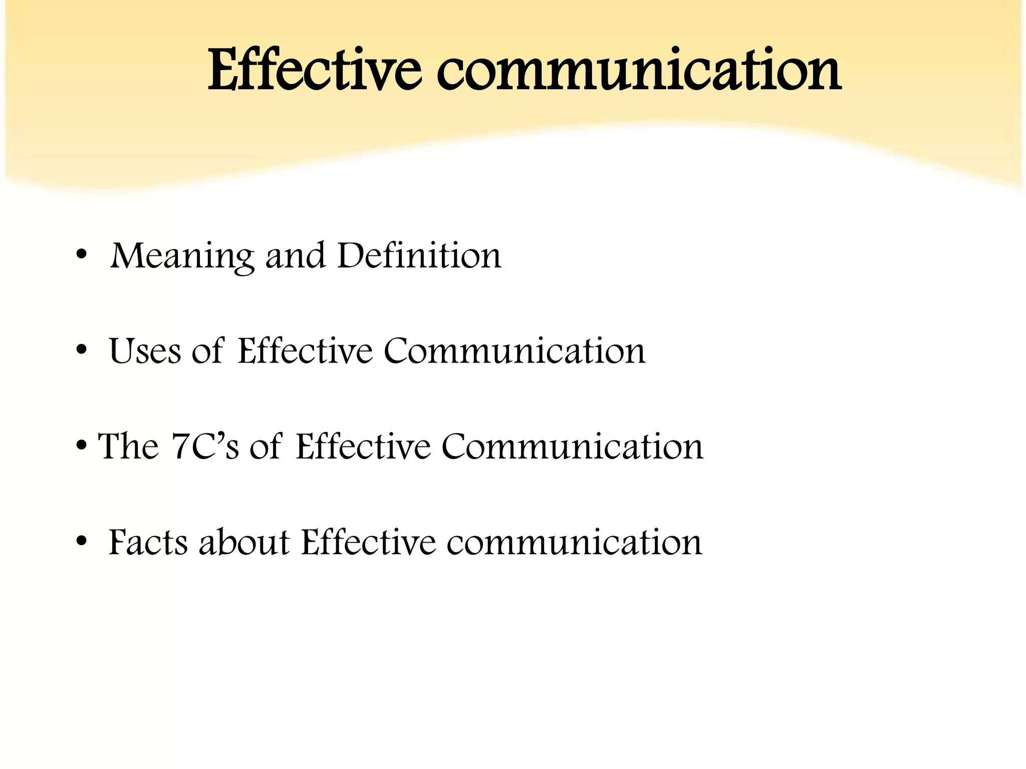 effective communication skills ppt | PPTX