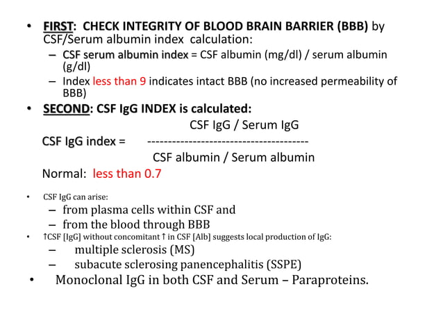 Csf in clinico laboratory diagnoses | PPTX