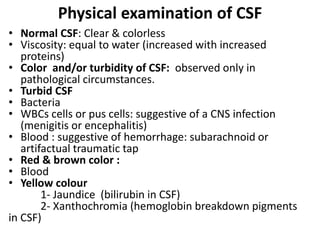 Csf in clinico laboratory diagnoses | PPT