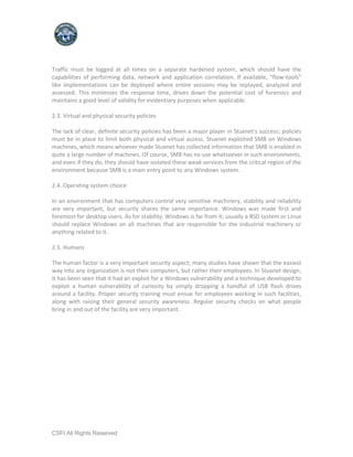 CSFI Stuxnet Report | PDF