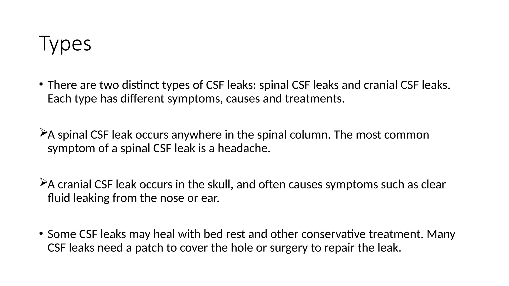 CSF leak (Cerebrospinal fluid leak).pptx