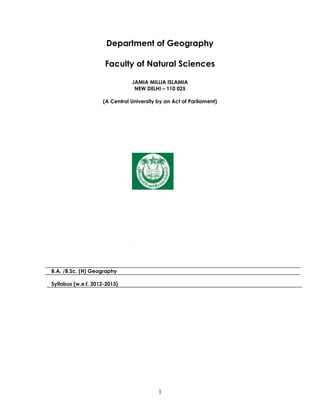 Cs fns geo_ba_bsch_geography_semester(1) | PDF
