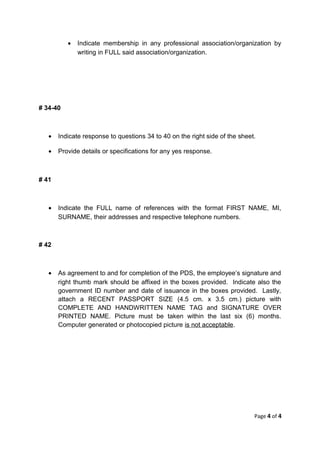Cs form no. 212 attachment revised guide to filling up the personal ...