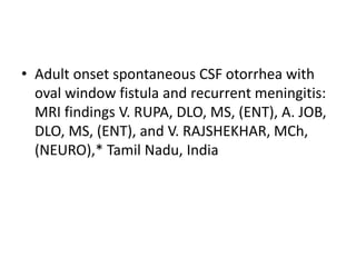Csf oto.pptx1 | PPTX