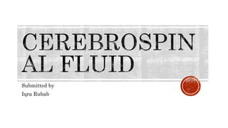 CSF cerebrospinal fluid examination Mlt students | PPT