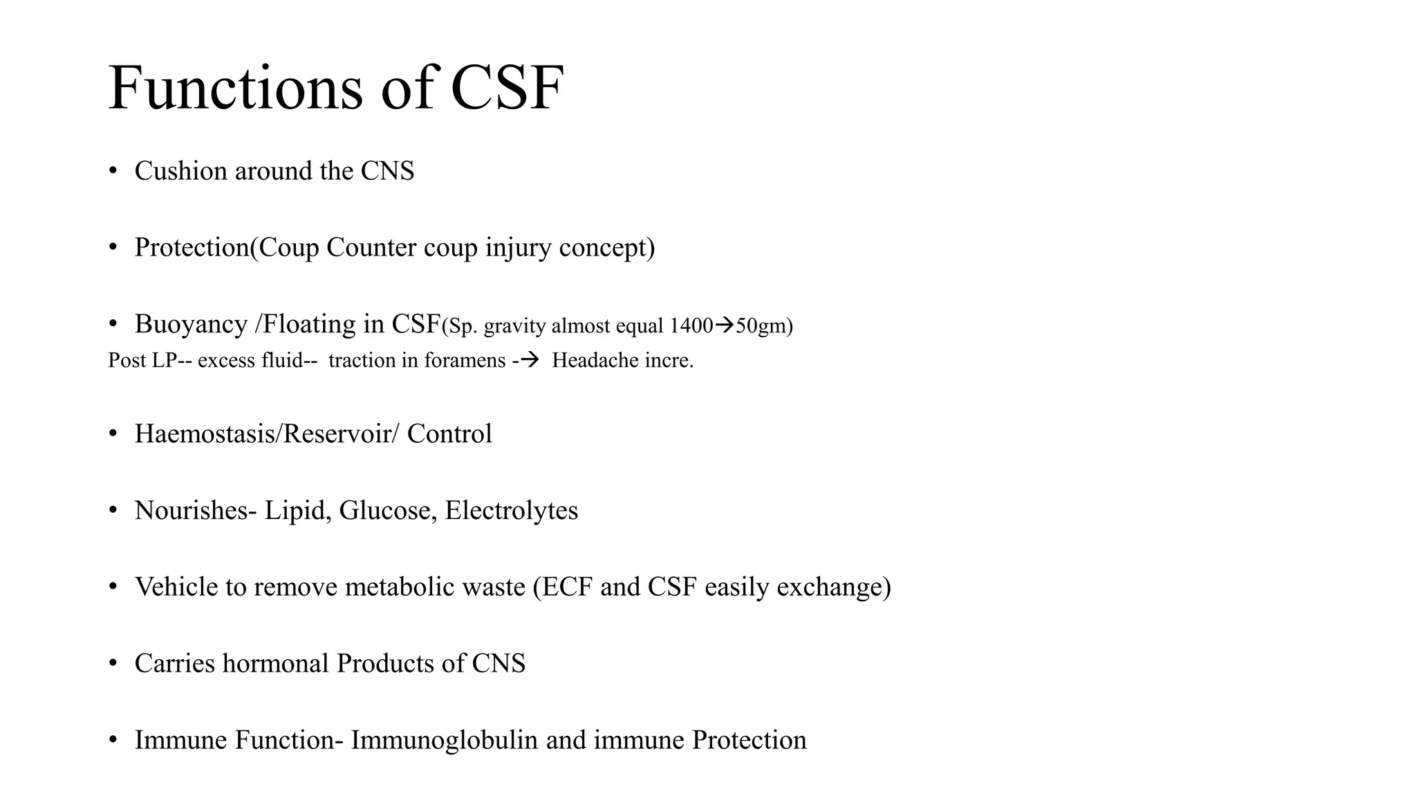 CSF Production, Dynamics and Physiology | PPTX