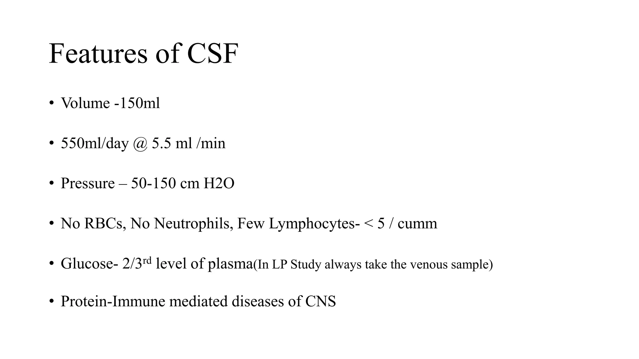 CSF Production, Dynamics and Physiology | PPTX