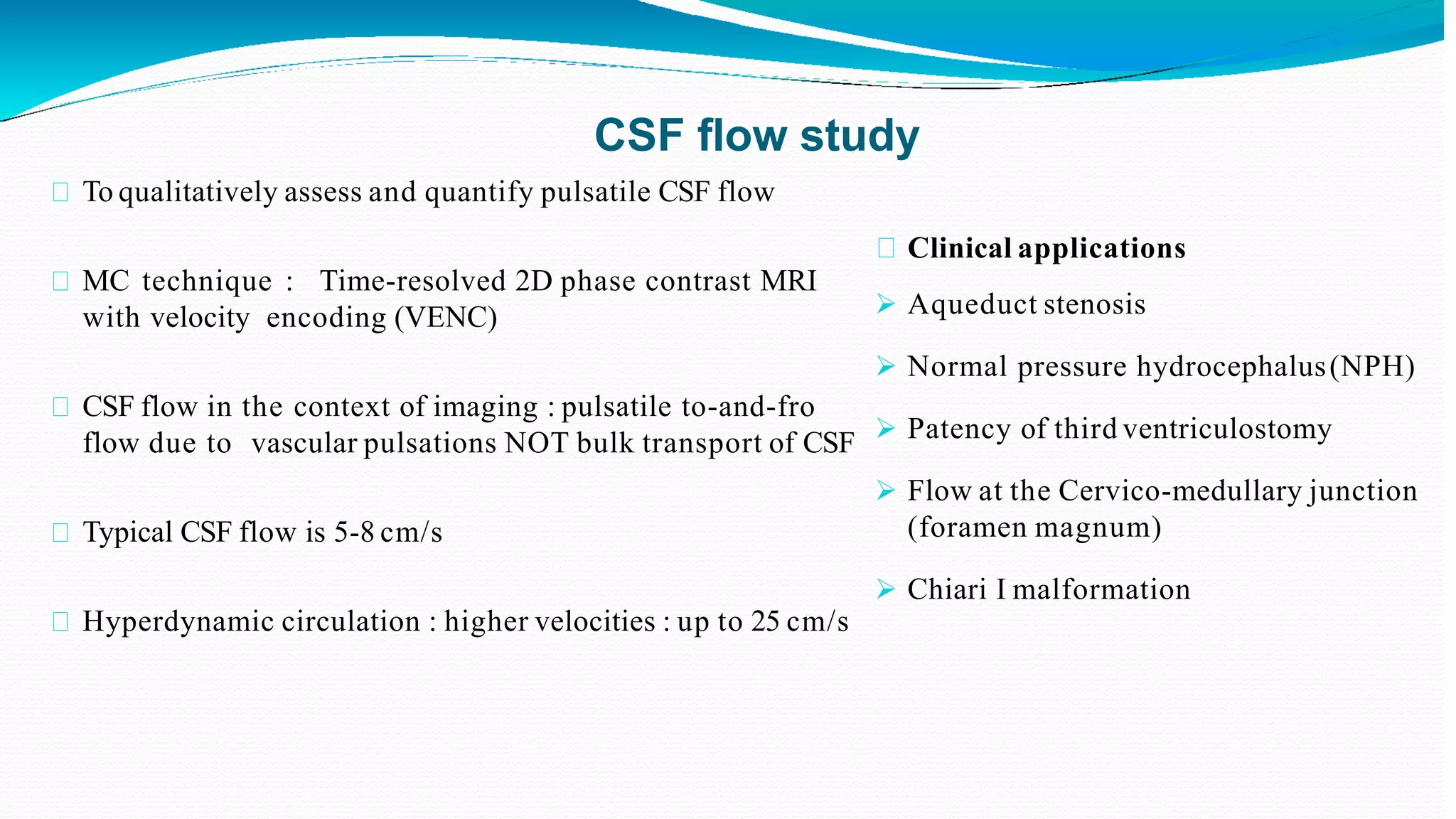 CSF Production, Dynamics and Physiology | PPTX