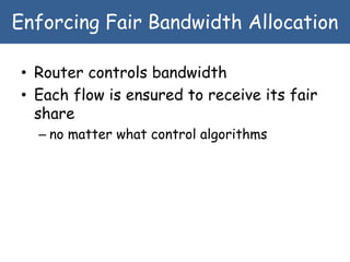 Core-Stateless Fair Queueing | PPT