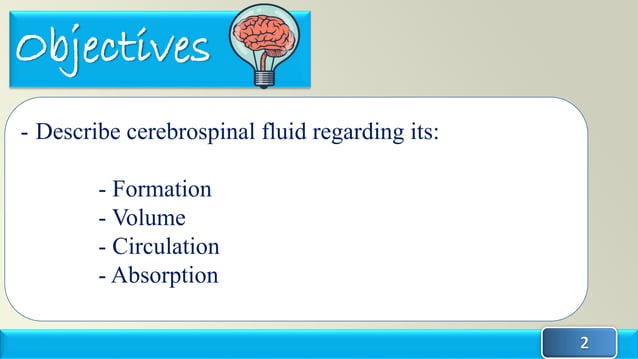 Cerebrospinal fluid (CSF) production, circulation and absorption | PDF ...