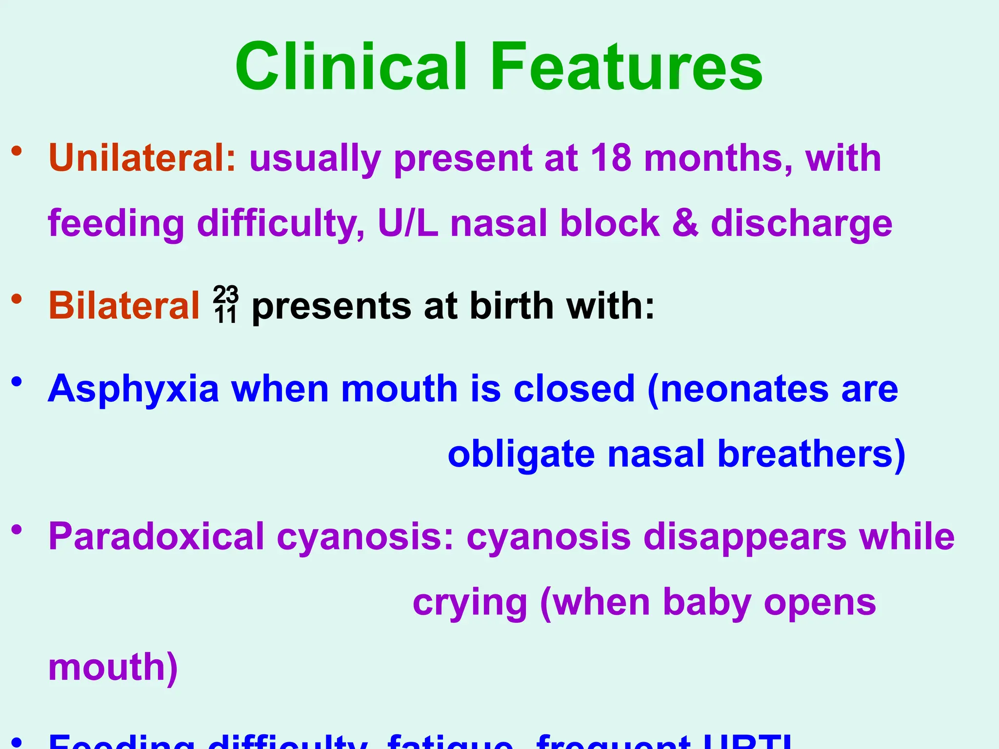 CSF rhinorrhea, choanal atresia, Septal hematoma, abscess .pptx