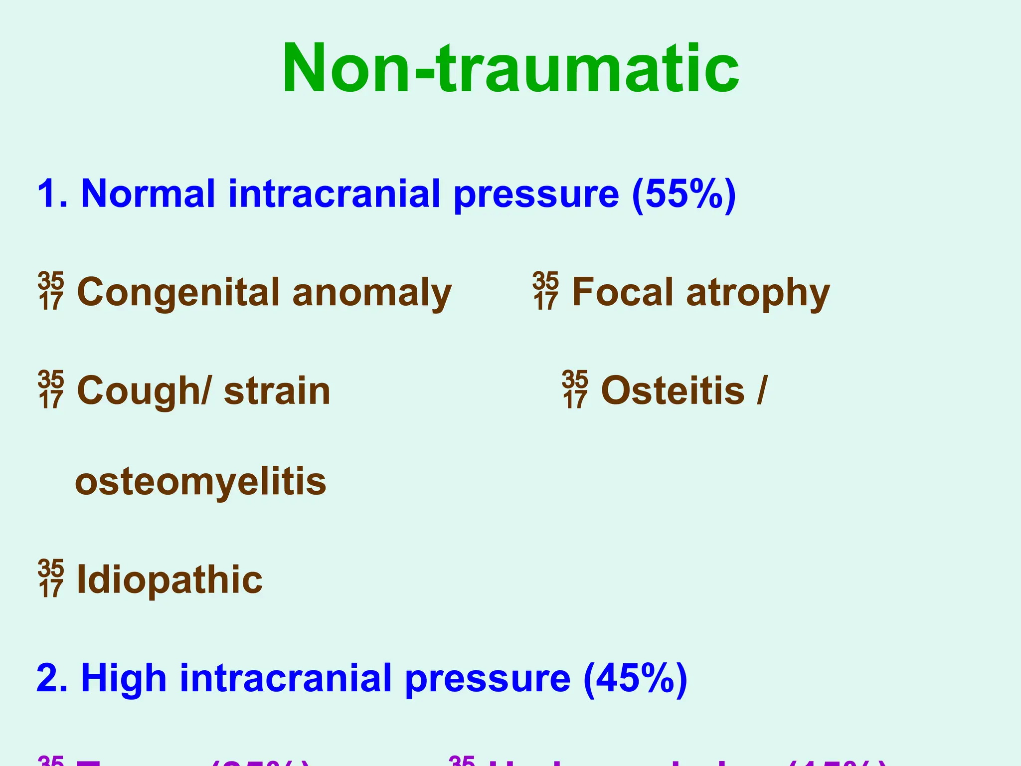 CSF rhinorrhea, choanal atresia, Septal hematoma, abscess .pptx