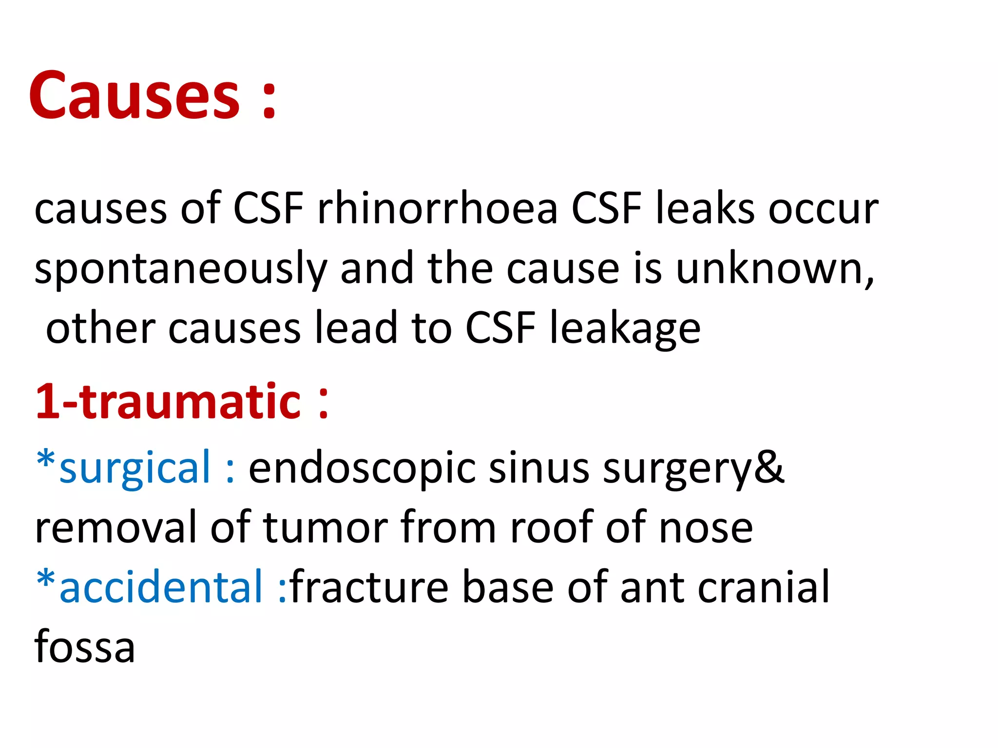 CSF Rhinorrhoea.ppsx