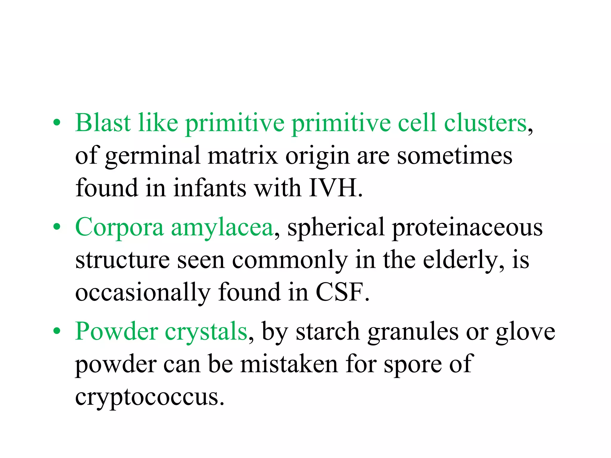 Fluid cytology in CSF | PPSX