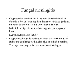Fungal Meningitis Csf