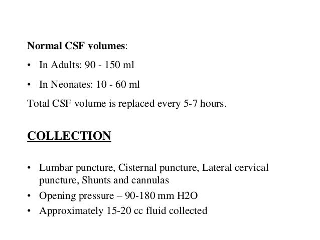 Fluid cytology in CSF