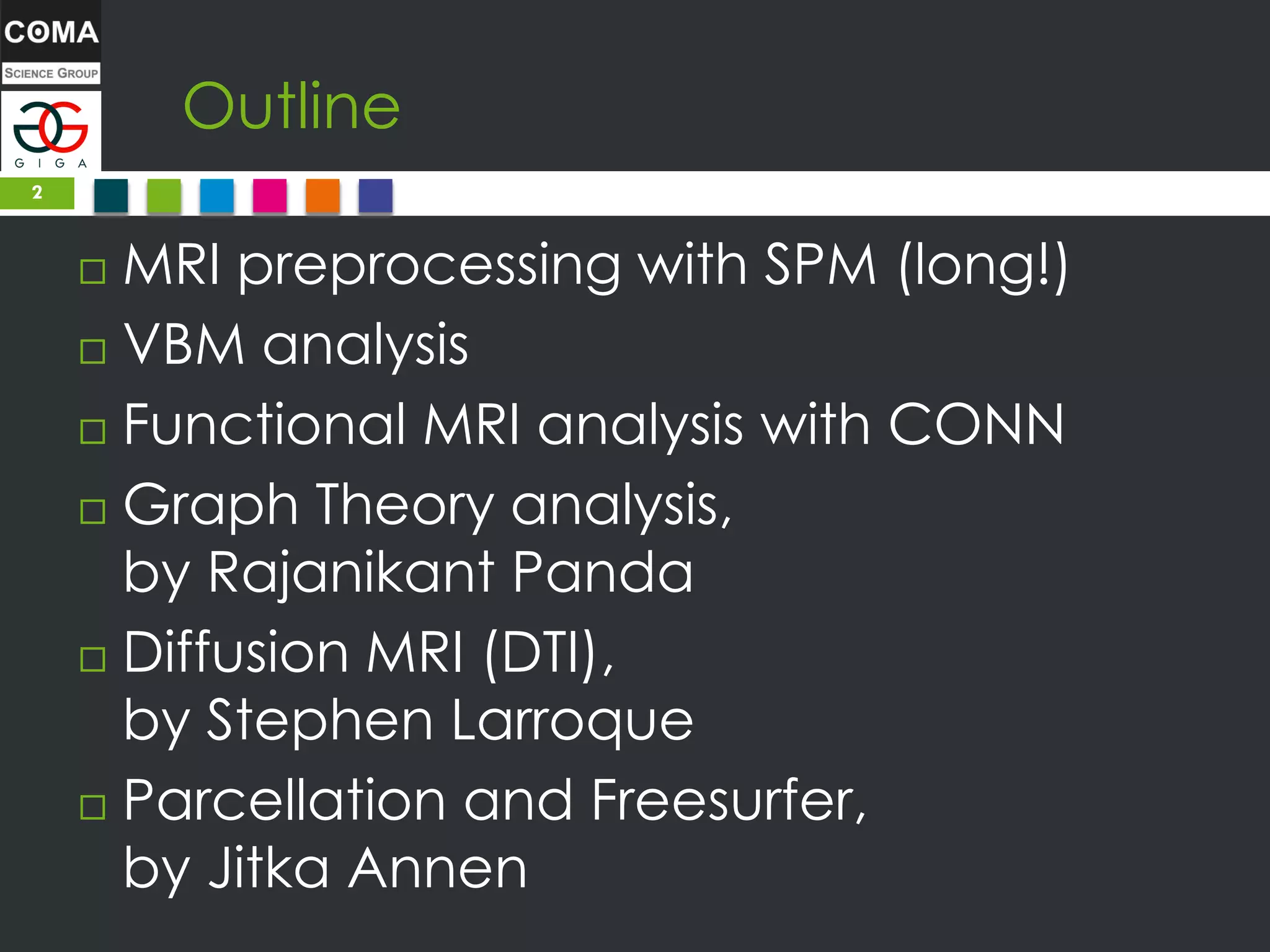 A (quick) introduction to Magnetic Resonance Imagery preprocessing and analysis | PDF