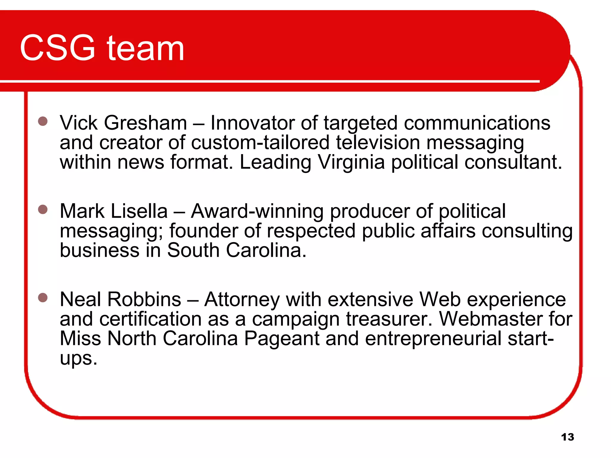 Carolina Strategy Group | PPT