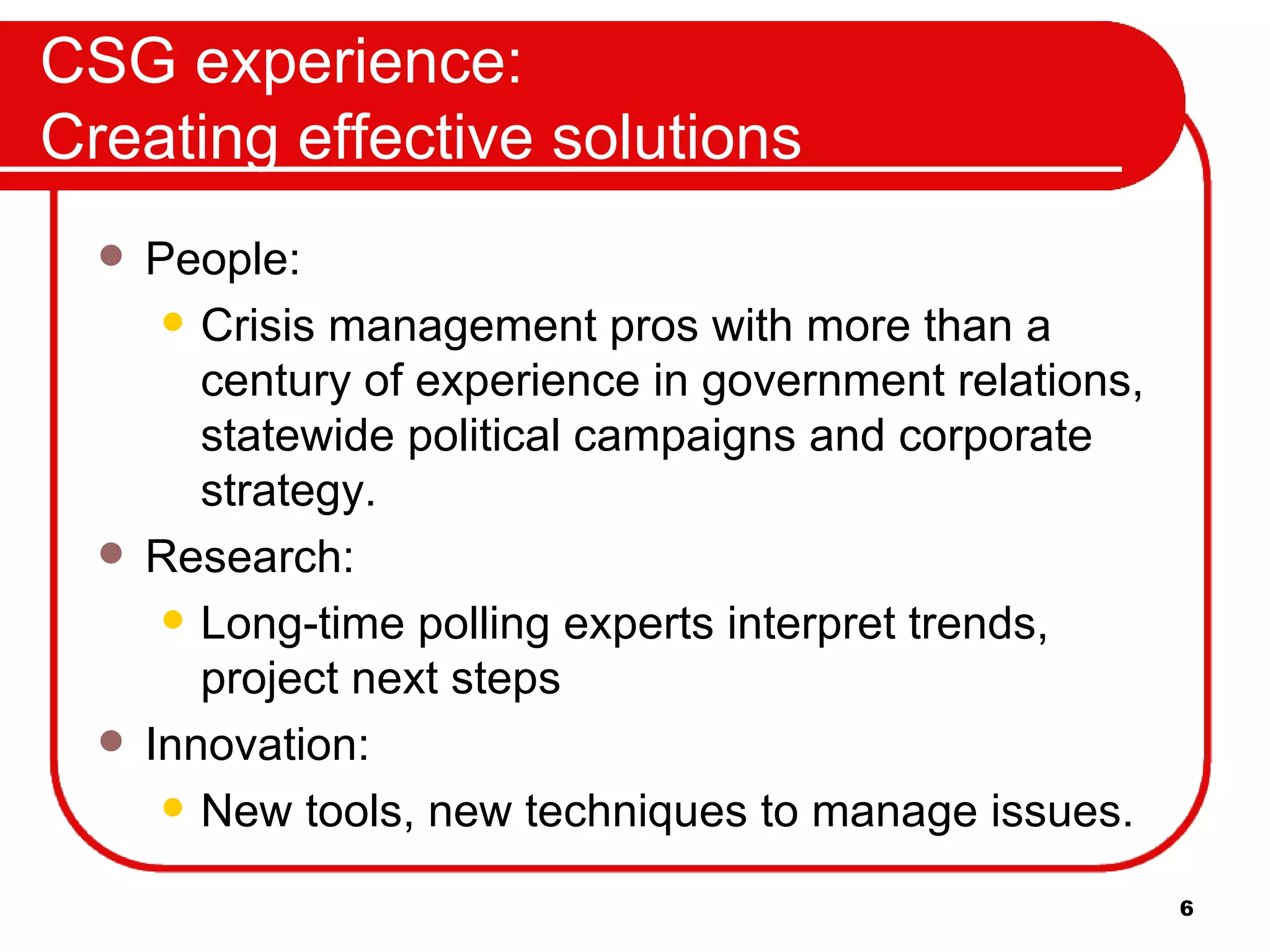 Carolina Strategy Group | PPT