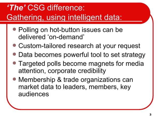 Carolina Strategy Group | PPT